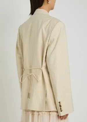 Dries Van Noten Bosea Pinstriped Blazer