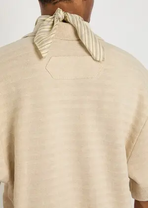 Jacquemus Le Polo Maille Striped Cotton-blend Polo Shirt