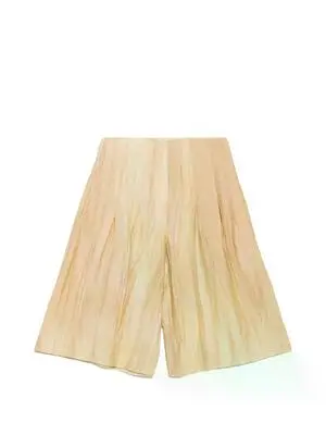 YERSE Pleated Silk Shorts