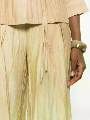 YERSE Pleated Silk Shorts