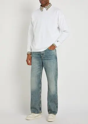 STRETCH FRAISE Ribbed Stretch-cotton T-shirt