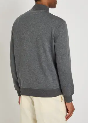 Brunello Cucinelli Cotton-blend Zip-through Sweatshirt