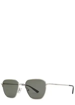 Alexander McQueen D-frame Sunglasses - Silver