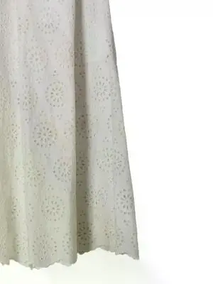 FRAME Eyelet Mid Skirt - White
