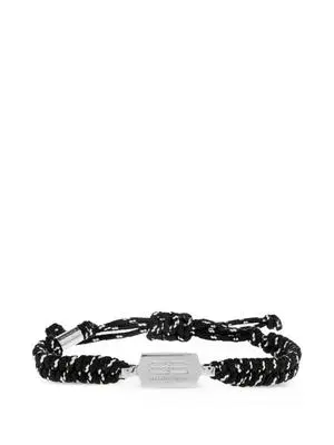 Balenciaga Saint-germain Logo-plaque Bracelet - Silver