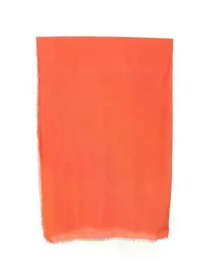 Max Mara Fringed Scarf - Orange