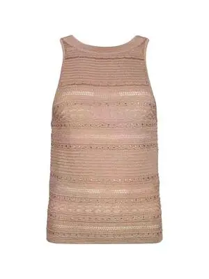 Liu Jo Openwork Knit Top - Neutrals