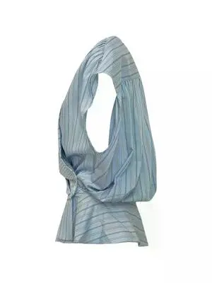 IRO PARIS Striped Button Top