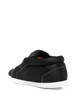 PDF Sk8 Topstitched Lace-up Sneakers - Black