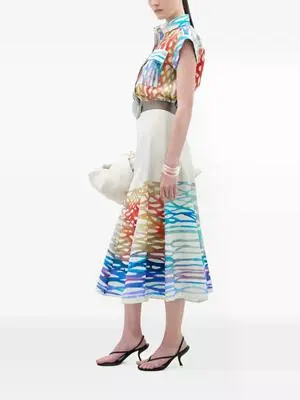 Silvia Tcherassi Erin Printed Midi Skirt
