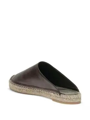 Brunello Cucinelli Leather Jute Espadrilles - Brown