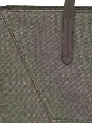 Brunello Cucinelli Panelled Open-top Tote Bag - Grey