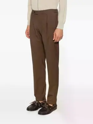 BERWICH Xretrolong Pleated Trousers - Brown