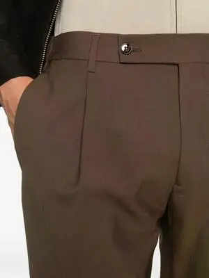 BERWICH Xretrolong Pleated Trousers - Brown