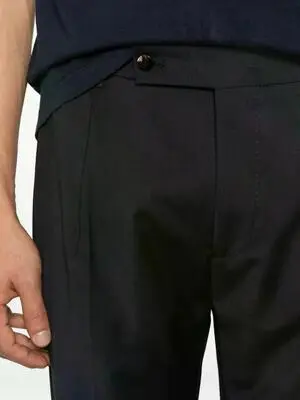 BERWICH Pleated Tailored Trousers - Black