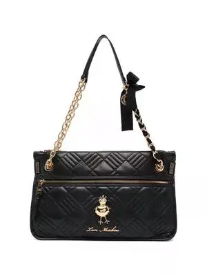 Moschino Quilted Chain Tote Bag - Black