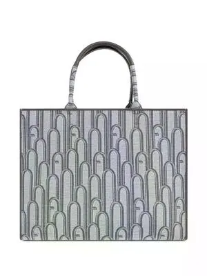 Furla Patterned Opportunity Tote Bag Grey