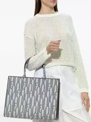 Furla Patterned Opportunity Tote Bag - Grey