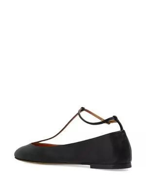 ODISSI T-strap Ballet Flats - Black