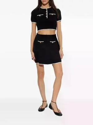 ODISSI T-strap Ballet Flats - Black