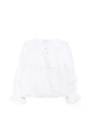 JCSOPHIE Lace Ruffled Blouse