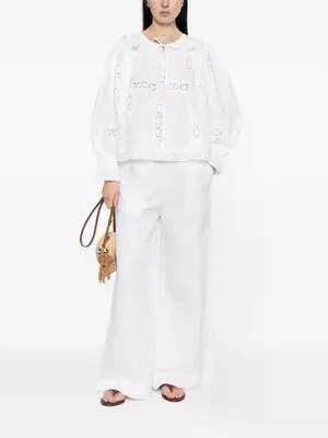 JCSOPHIE Lace Ruffled Blouse
