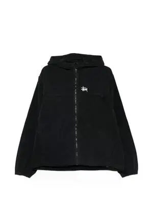 StÜssy Hooded Zip Jacket - Black