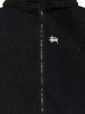 StÜssy Hooded Zip Jacket - Black