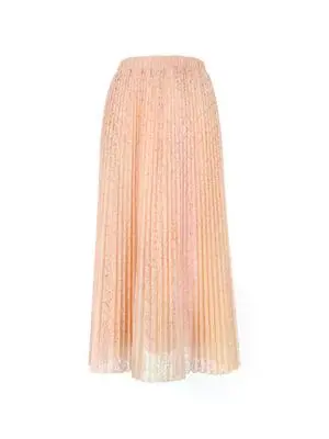 Ermanno Scervino Pleated Midi Skirt - Pink