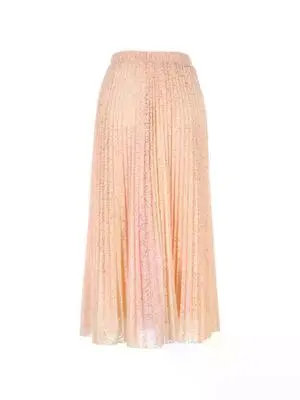 Ermanno Scervino Pleated Midi Skirt - Pink