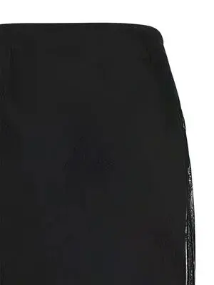 Blumarine Butterfly Embroidered Midi Skirt - Black