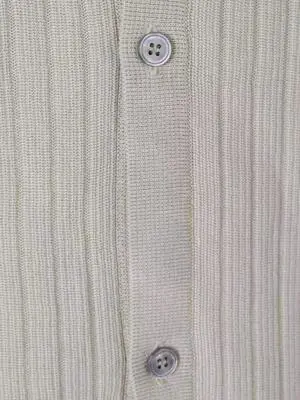 LARDINI Buttoned Ribbed Shirt - Grey