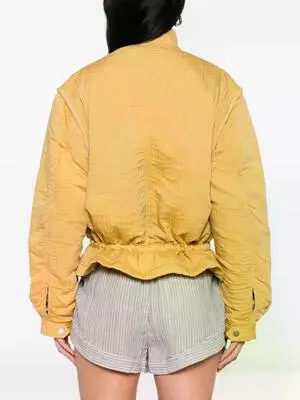 MARANT ETOILE Blandina Flap Pocket Tie Jacket - Yellow