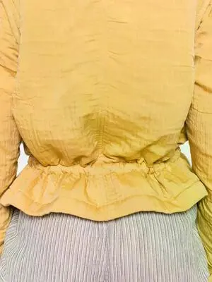 MARANT ETOILE Blandina Flap Pocket Tie Jacket - Yellow