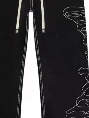 GODSPEED Stitched Logo Track Pants - Black