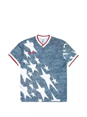 Adidas Star Print V-neck T-shirt