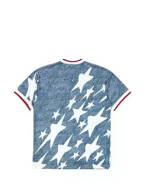 Adidas Star Print V-neck T-shirt