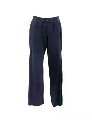 P.a.r.o.s.h Drawstring Suede Trousers - Blue