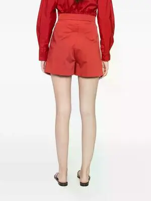 Max Mara Pleated Shorts - Red