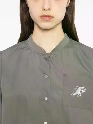AGNES B. Crystal-embellished Logo Shirt