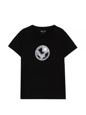AGNES B. Graphic-print Round Neck T-shirt