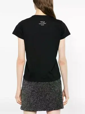 AGNES B. Graphic-print Round Neck T-shirt