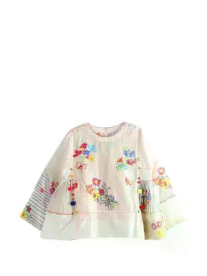 Pero Floral-print Embroidered Blouse
