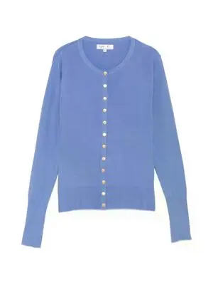 AGNES B. Snapy Cardigan - Blue