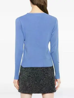 AGNES B. Snapy Cardigan - Blue