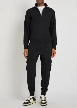 Moose Knuckles Hartsfield Half-zip Sweatshirt - Black