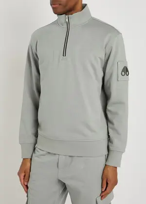 Moose Knuckles Hartsfield Half-zip Sweatshirt - Grey