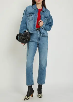ANINE BING Jane Slim-leg Jeans - Blue