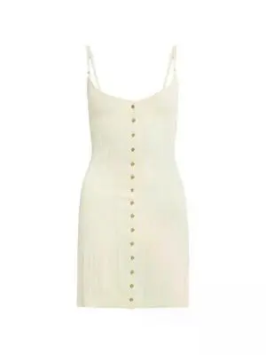 DONDE ESTEBAN Button Mini Dress