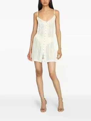 DONDE ESTEBAN Button Mini Dress
